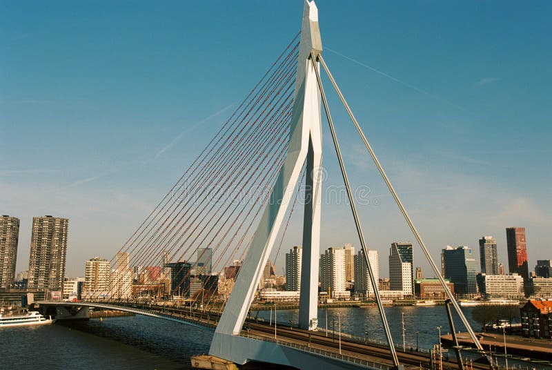 Erasmus Bridge editorial image. Image of highrise, architecture - 72920155