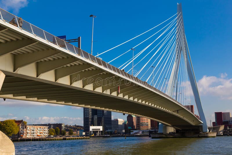 Erasmus Bridge. Rotterdam. Netherlands. Editorial Photography - Image ...