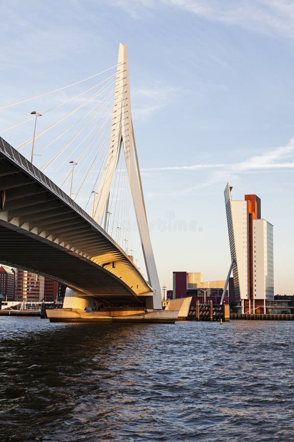 Erasmus Bridge editorial photography. Image of bridge - 49399842