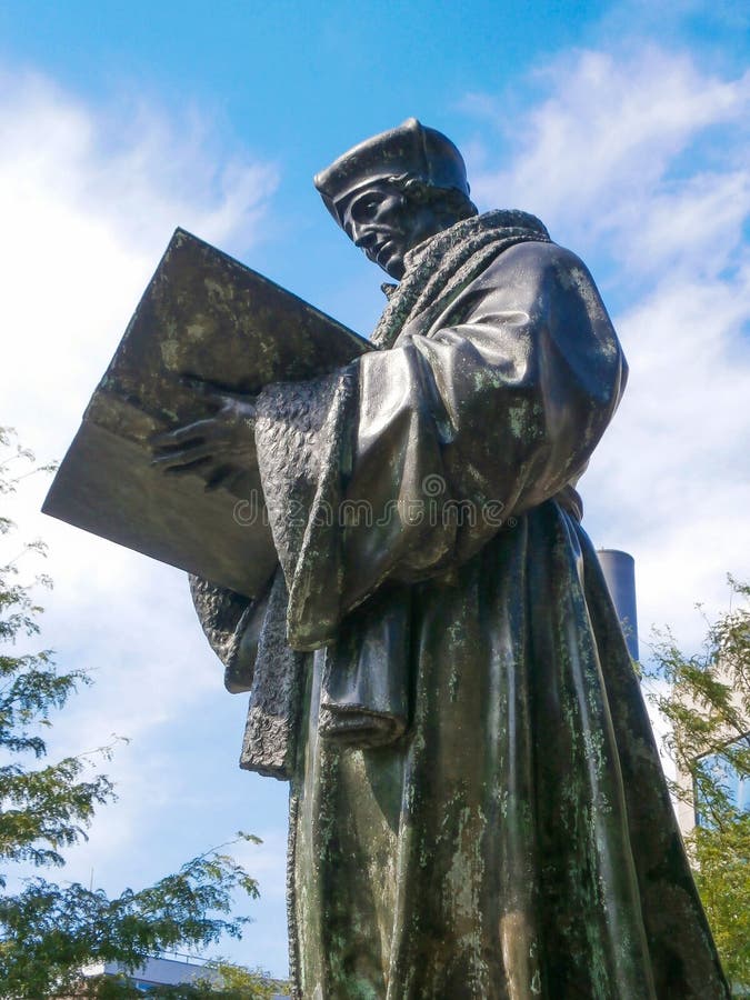 Erasmus of Rotterdam stock image. Image of holland, priest - 58815313