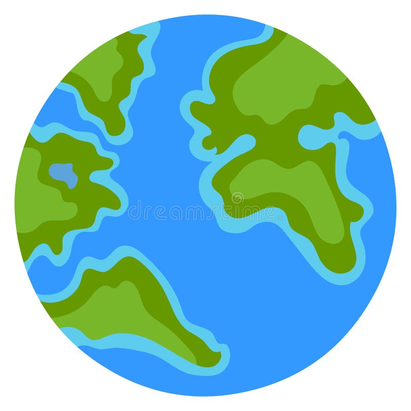 Erath isolated vector stock vector. Illustration of icon - 216072685