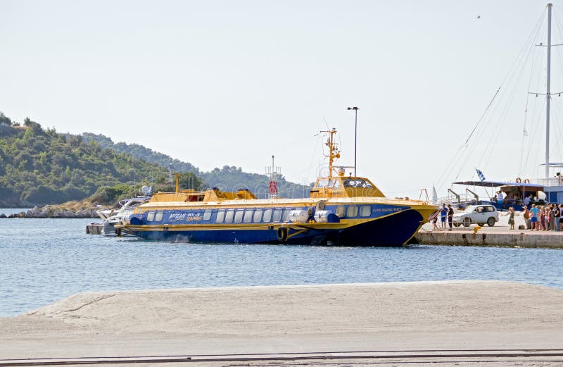 Erato in Skiathos editorial photography. Image of ship - 379730787