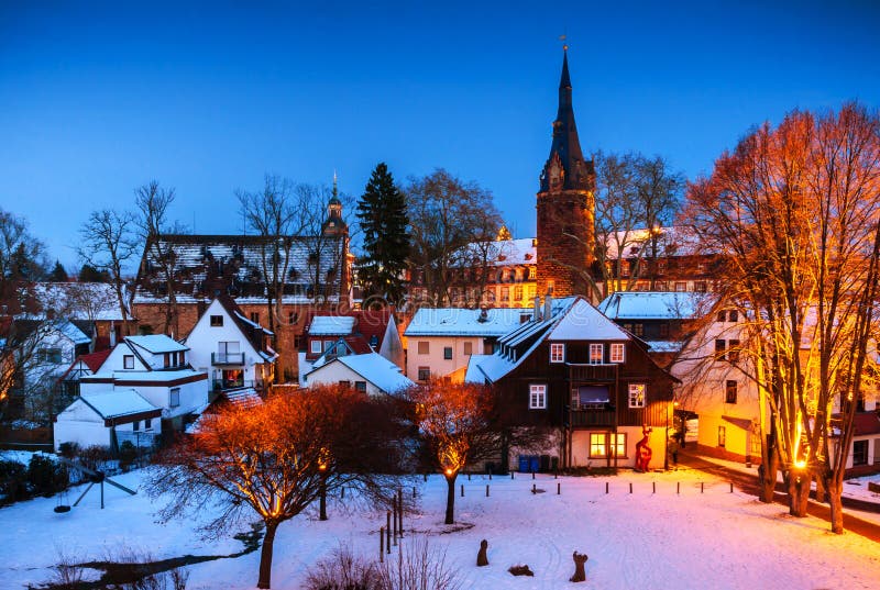 Erbach, Germany stock photo. Image of odenwald, lighting - 61081328