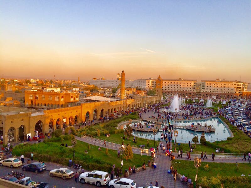 Erbil-Zitadelle, Erbil-Stadt, Kurdistan Vom Irak Redaktionelles Bild ...