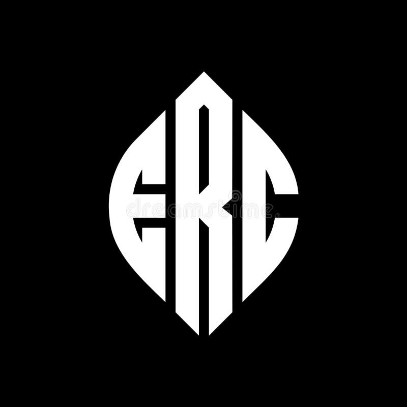 ERC Circle Letter Logo Design with Circle and Ellipse Shape. ERC ...