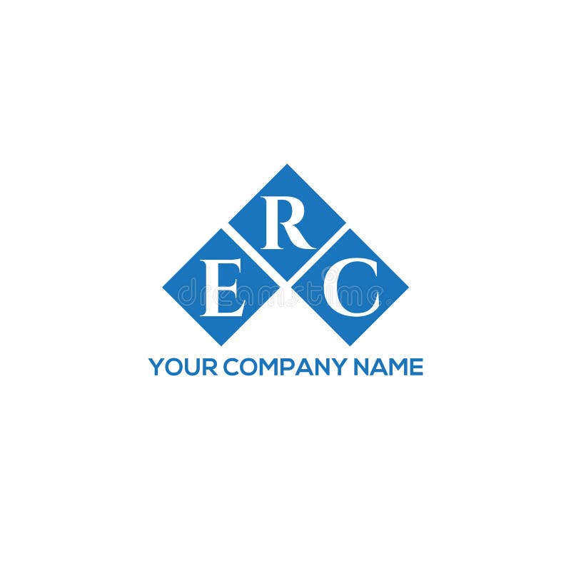 ERC Letter Logo Design on White Background. ERC Creative Initials ...