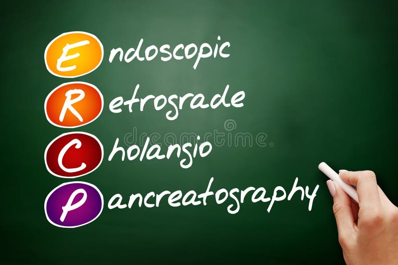 Ercp Endoscopic Retrograde Cholangiopancreatography Acronym Stock ...