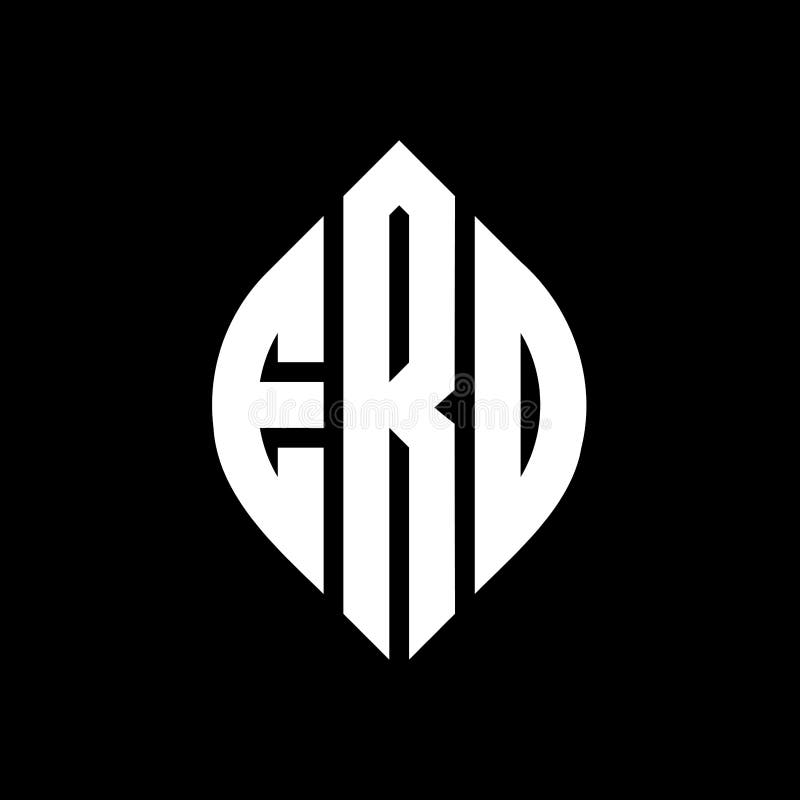 ERD Circle Letter Logo Design with Circle and Ellipse Shape. ERD ...