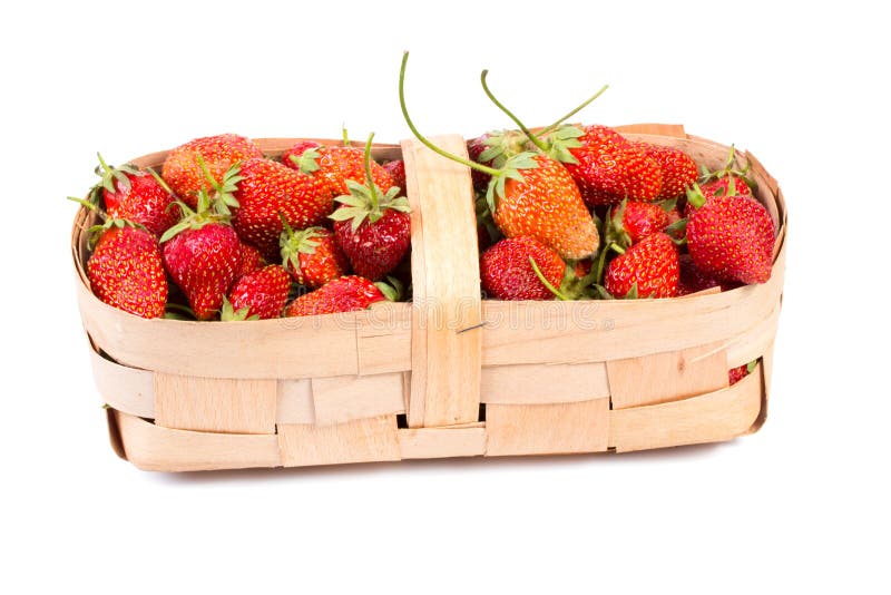Erdbeeren Im Korb Stockbild Bild Von Nahrung Betrieb 61442725