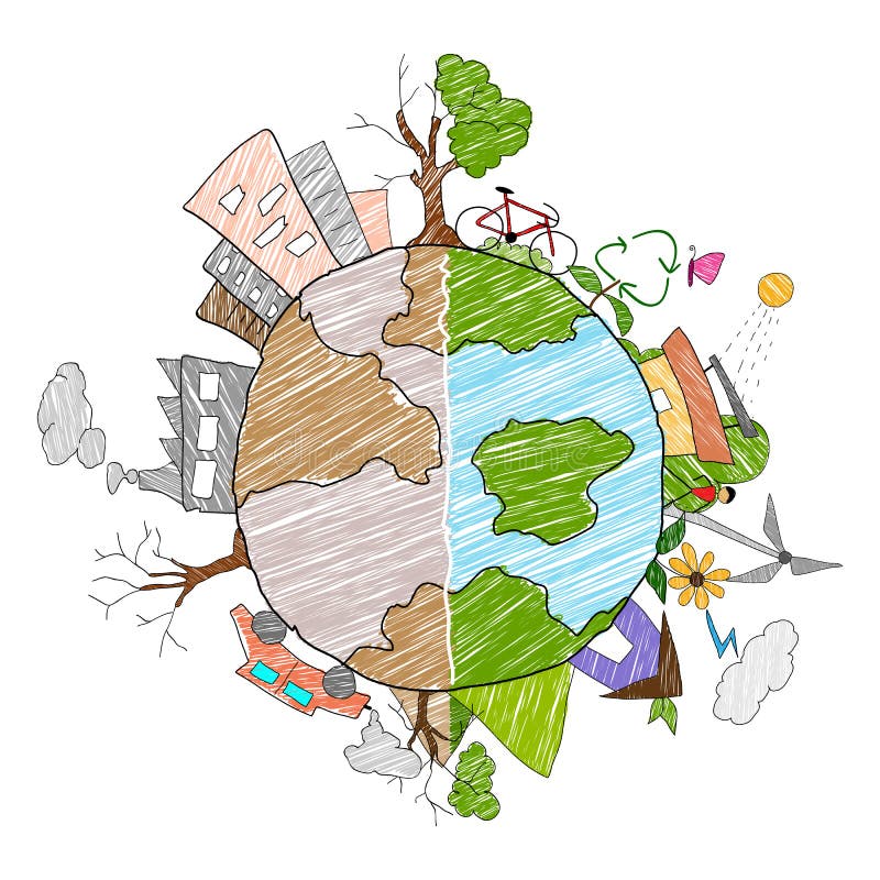 Erde, Umwelt, Globales, Heißes, Temperatur Grey Logo Design Und ...