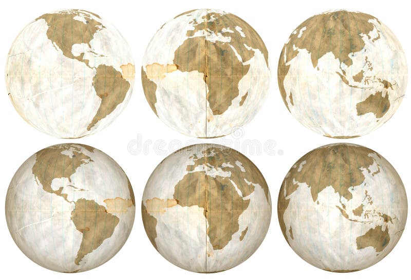 Erde Gebildet Von Vermindertem Ungeheftetem Stock Abbildung ...