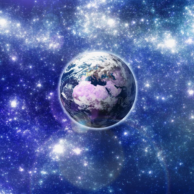 Erde im Raum stock abbildung. Illustration von abbildung - 30207736