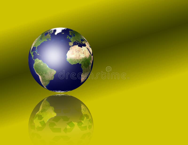 Erde Mit Bereitet Symbole Auf Stock Abbildung - Illustration von grün ...