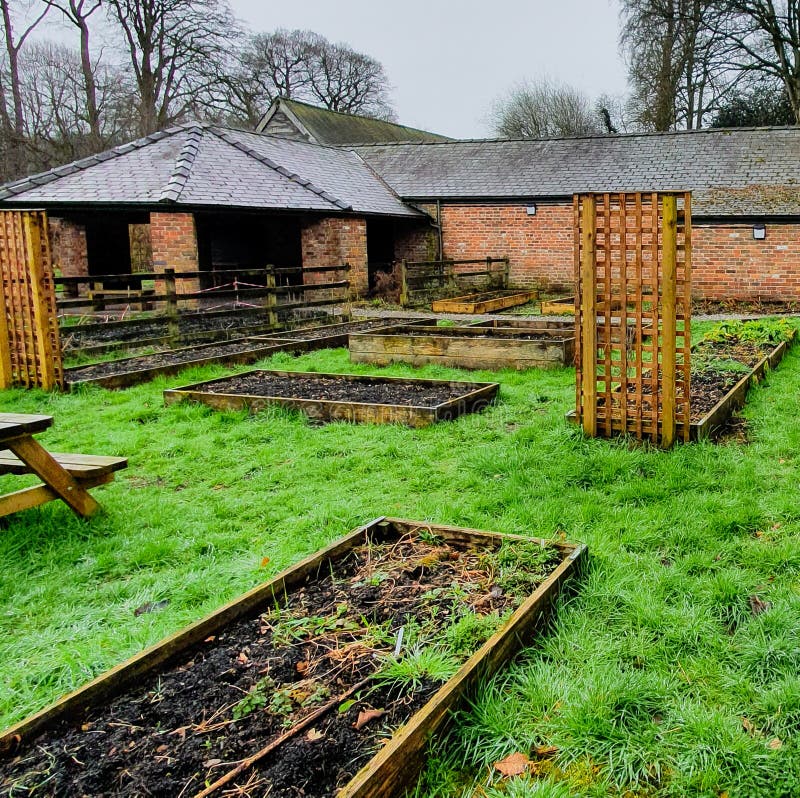 Erdigg Smallholding Mill and Raised Beds Grow Your Own Editorial Stock ...