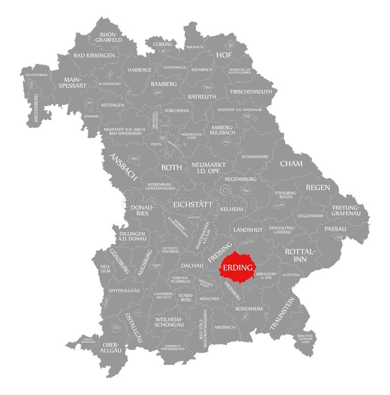 Erding District Federal Republic of Germany, Rural District Upper ...