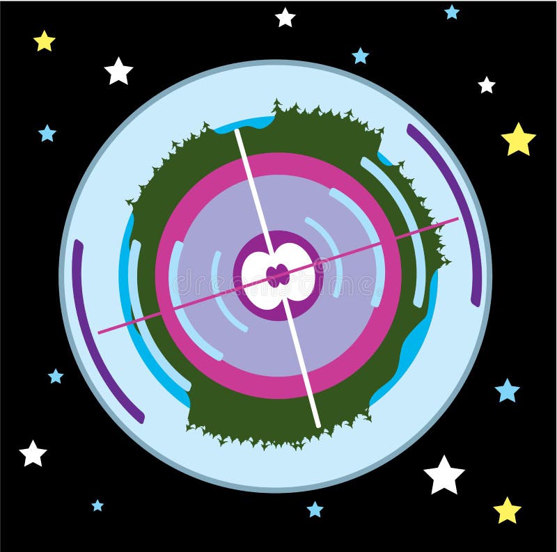 Erdekern stock abbildung. Illustration von richtung, zieleinheit - 5009233