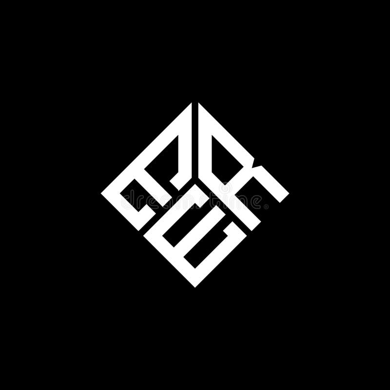 ERE Letter Logo Design on Black Background. ERE Creative Initials ...