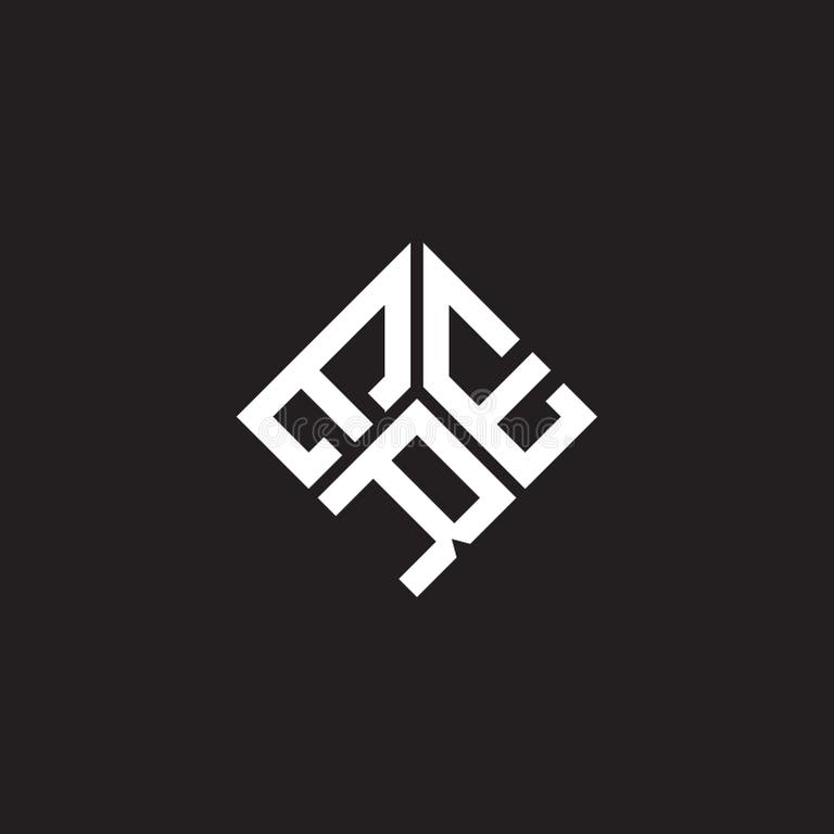 ERE Letter Logo Design on Black Background. ERE Creative Initials ...