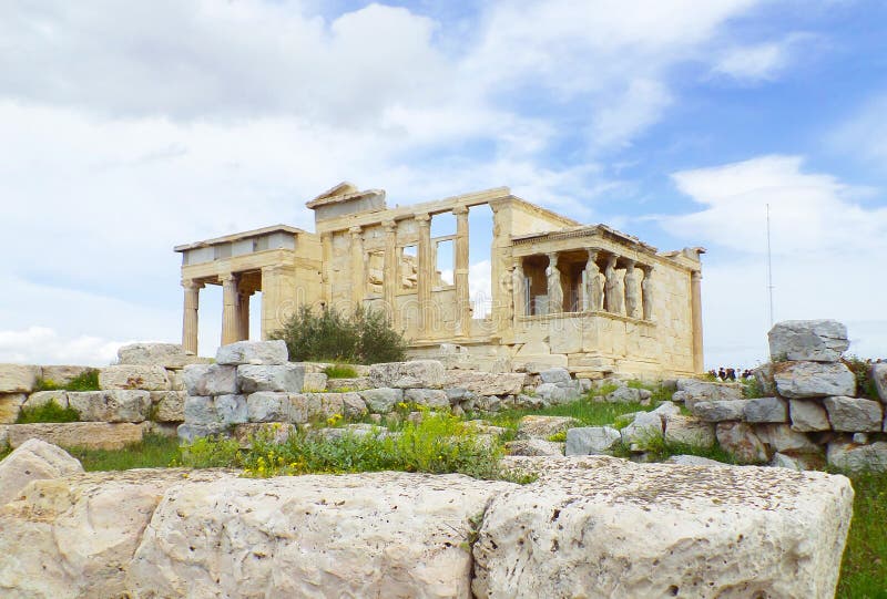 The Erechtheum with the Caryatid Porch, an Ancient Ionic Temple on the ... The Erechtheum with the Caryatid Porch, an Ancient Ionic Temple on the ...