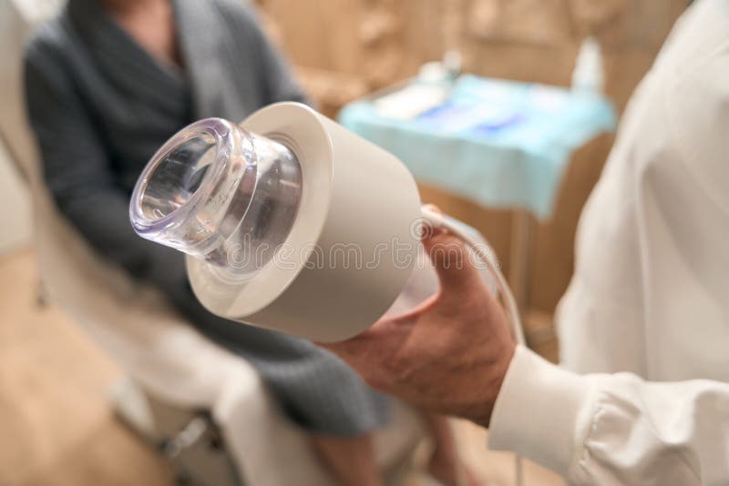 Erectile Dysfunction Treatment Kit in Doctor Hand in the Medical Office ...