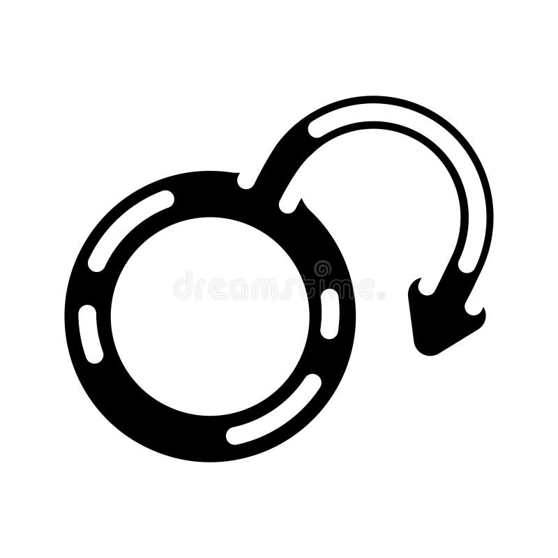 Erectile Dysfunction Urology Glyph Icon Vector Illustration Stock ...