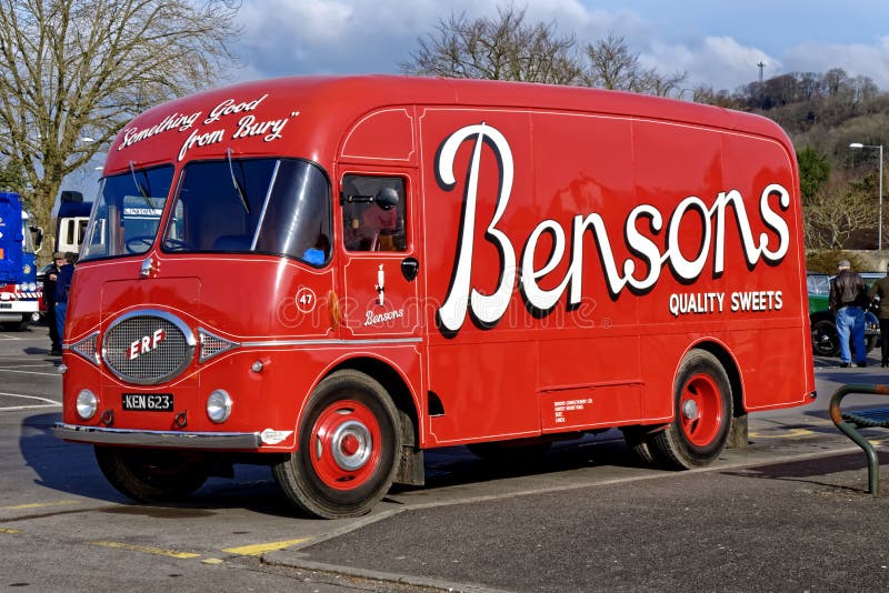 A 1959 ERF KV Classic Commercial Lorry Editorial Image - Image of ...