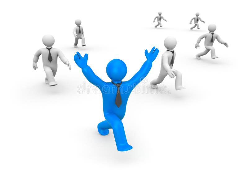 Teamerfolg - Geschäftsmetapher Stock Abbildung - Illustration von ...