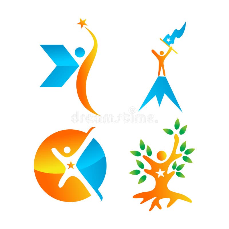 Erfolg Logo Design Graphic Template Vector Vektor Abbildung ...