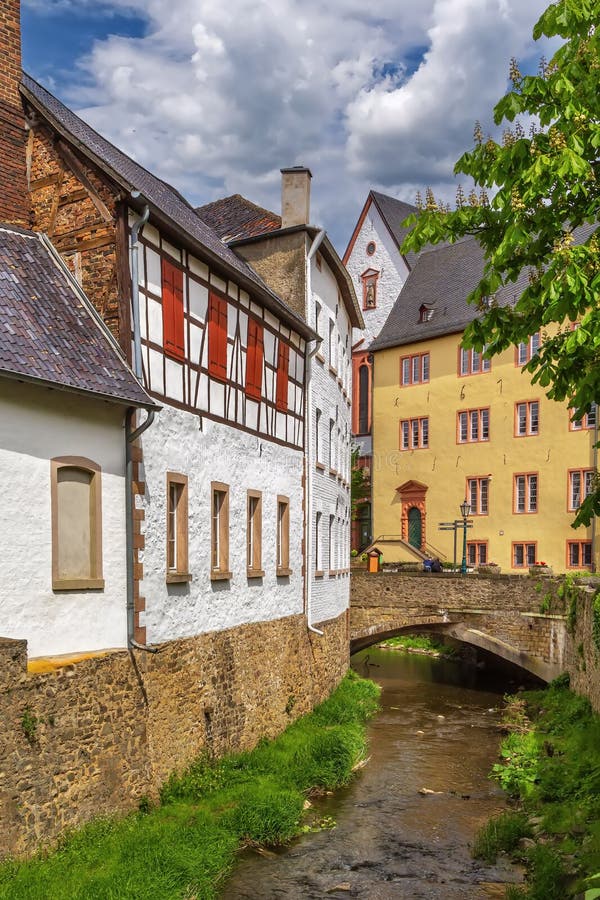 Erft River in Bad Munstereifel, Germany Stock Image - Image of germany ...