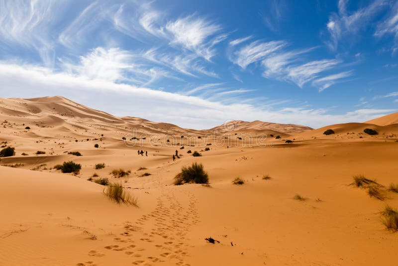Erg Chebbi in Morocco stock photo. Image of summit, hassilabied - 62640994