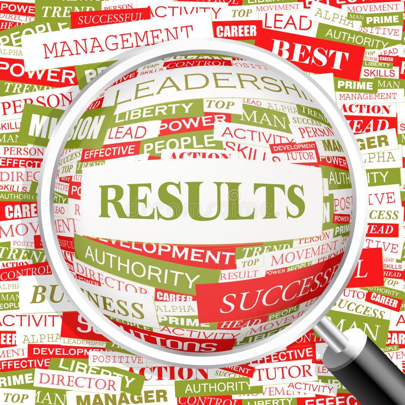 ERGEBNISSE vektor abbildung. Illustration von konzept - 35688004