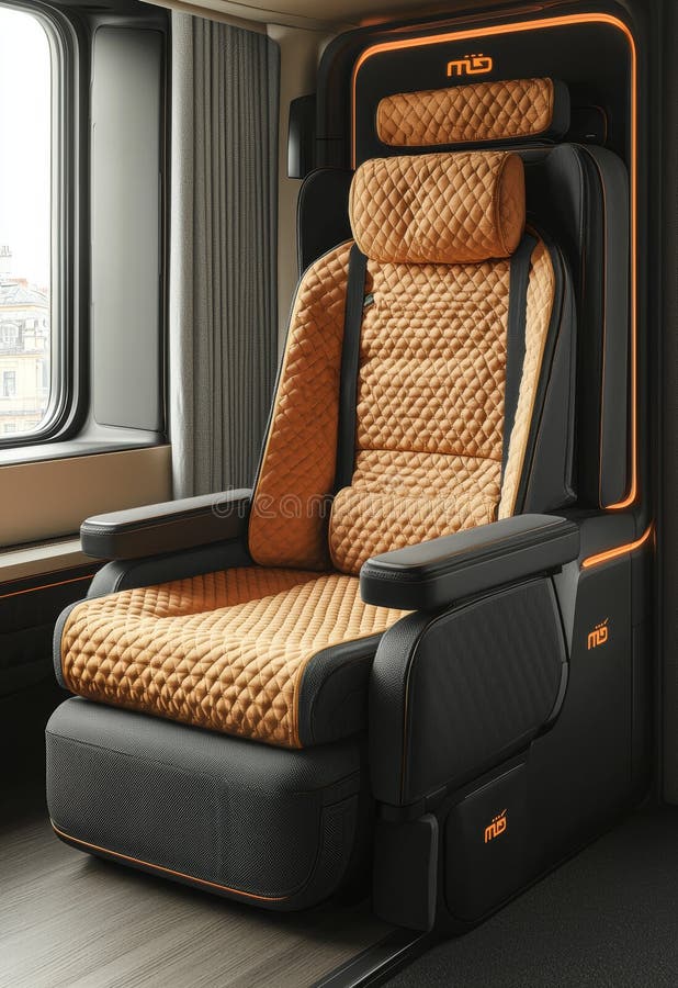 Ergonomic Car Cabin Seat with Smart Features and Cushioned Design for ...