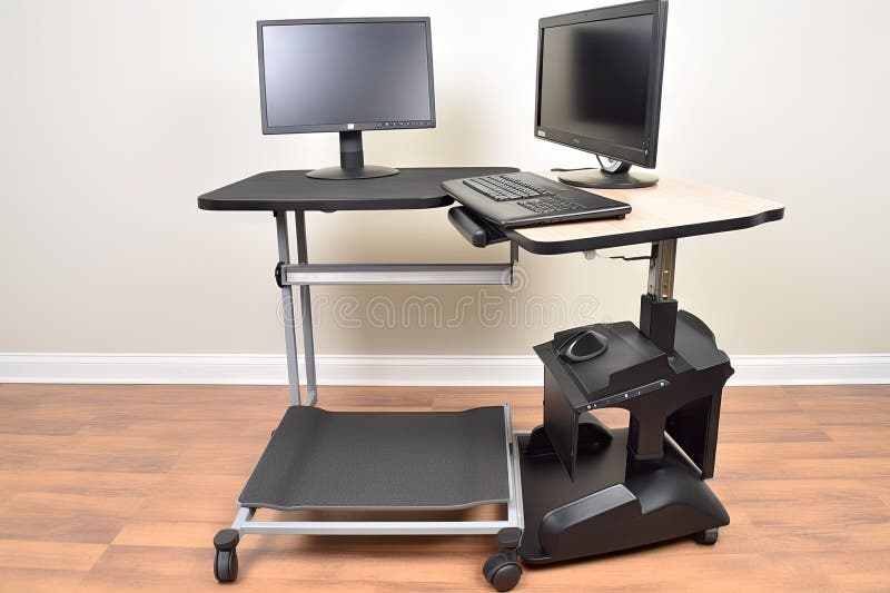Ergonomic Computer Workstation, with Adjustable Keyboard Tray and ...