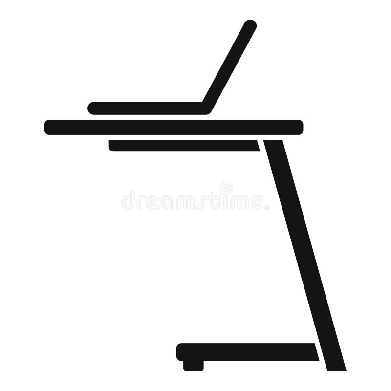 Ergonomic Laptop Stand Icon Simple Vector. Office Posture Stock Vector ...