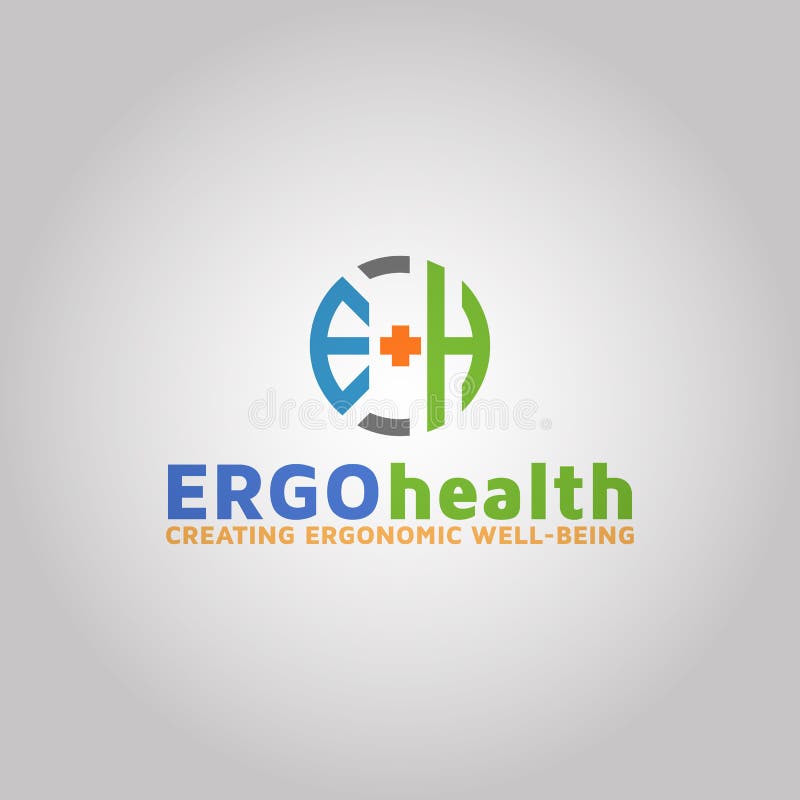 Ergonomic and Letter EH Vector Modern Logo Design Template Idea and ...