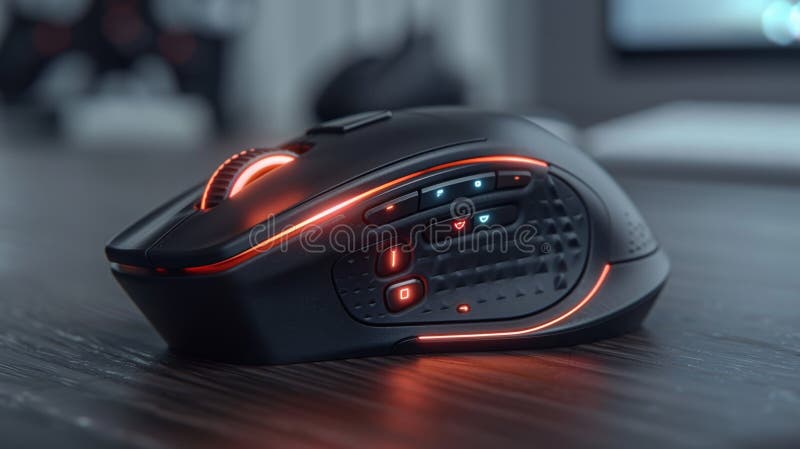 Tech Gadgets Design, Ergonomic Mouse with Neatly Arranged Buttons and ...