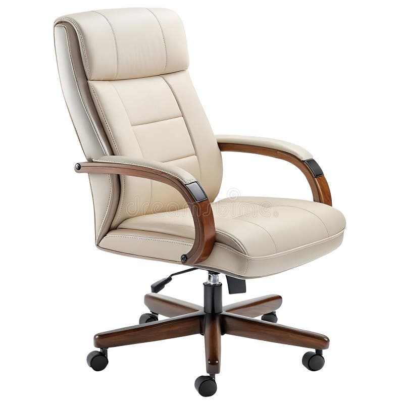 Ergonomic Office Chair Vector. Illustration Isolated on White ...