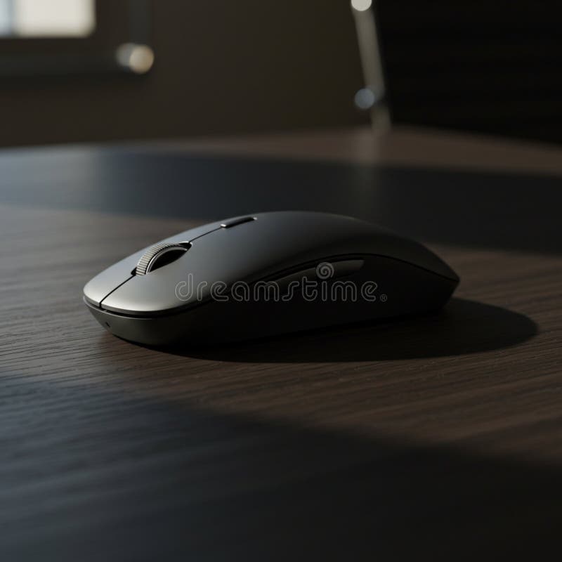 Ergonomic Wireless Mouse on a Desk – Technology and Productivity ...