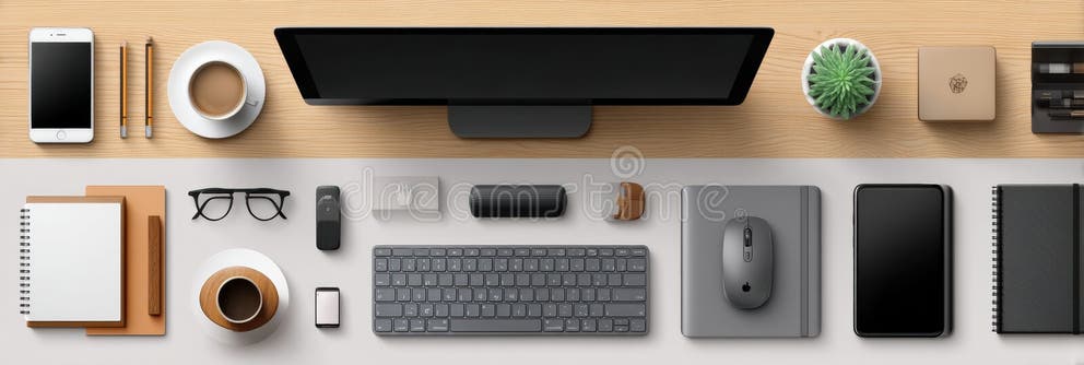 Ergonomic Workspace Designed for Productivity with Minimal Clutter and ...