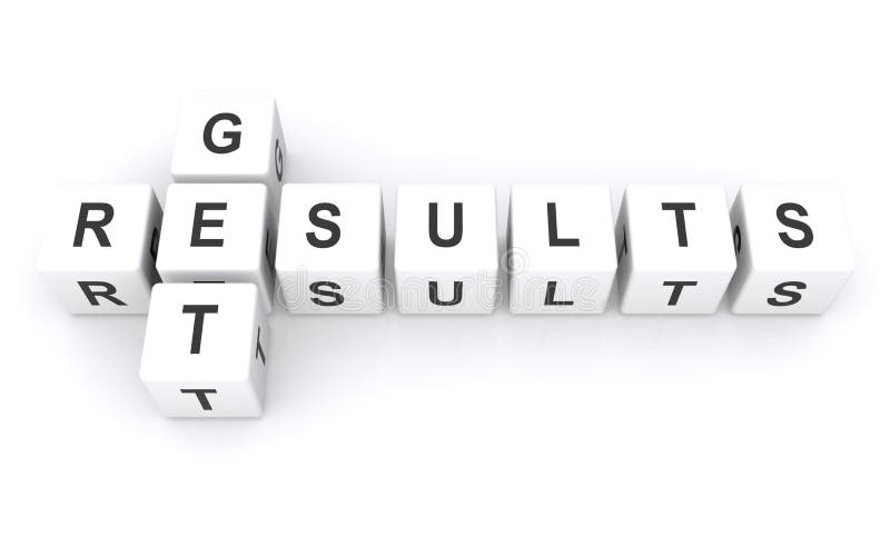 Ergebnis-Charakter Zeigt Verbesserungs-Ergebnis Oder Ergebnis Stock ...
