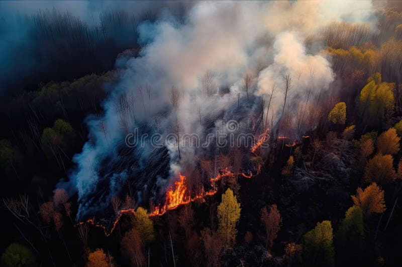 Surrounding Wildfires Stock Illustrations – 13 Surrounding Wildfires ...
