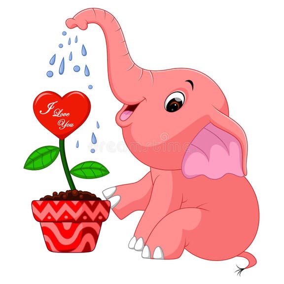 Eric - um animal de Toon ilustração do vetor. Ilustração de elefante ...