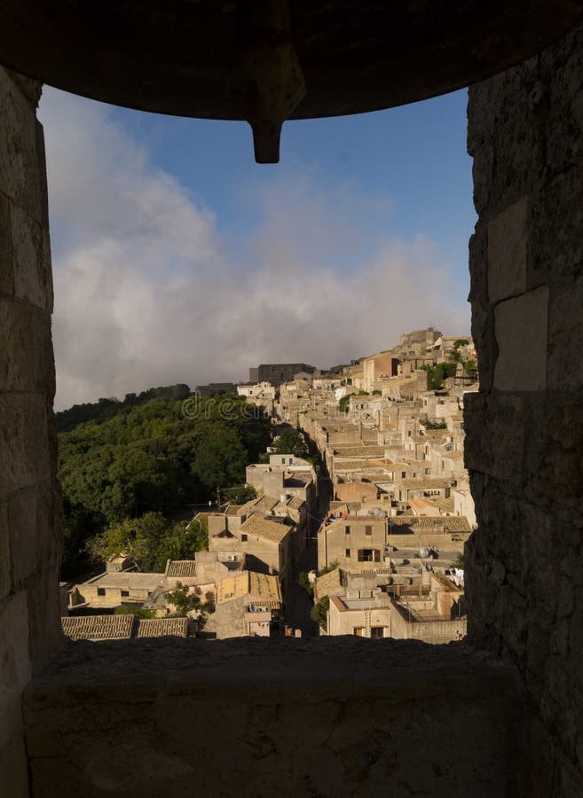 Erice view stock image. Image of italia, detailed, foreshortened - 76527353