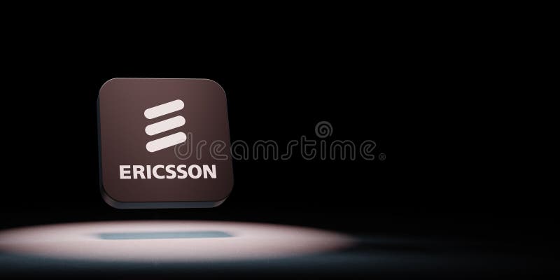 Ericsson App Icon Spotlighted on Black Background Editorial Image ...