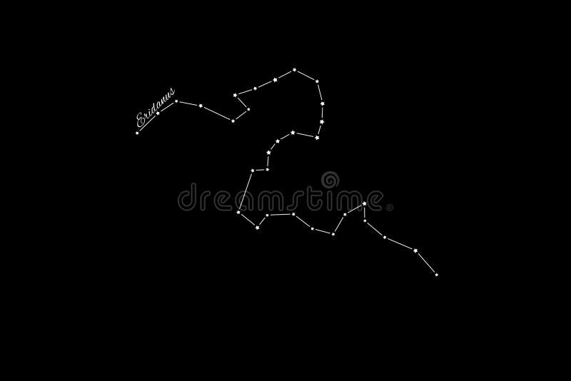 Eridanus Constellation, Cluster of Stars, Celestial River Constellation ...