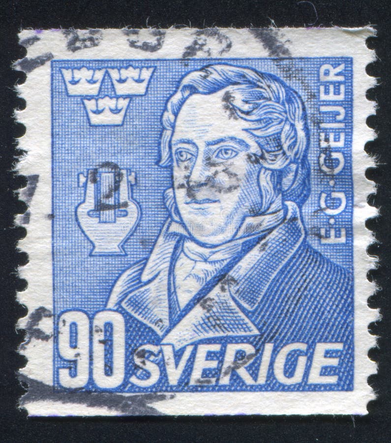 Erik Gustaf Geijer fotografía editorial. Imagen de poeta - 100860292