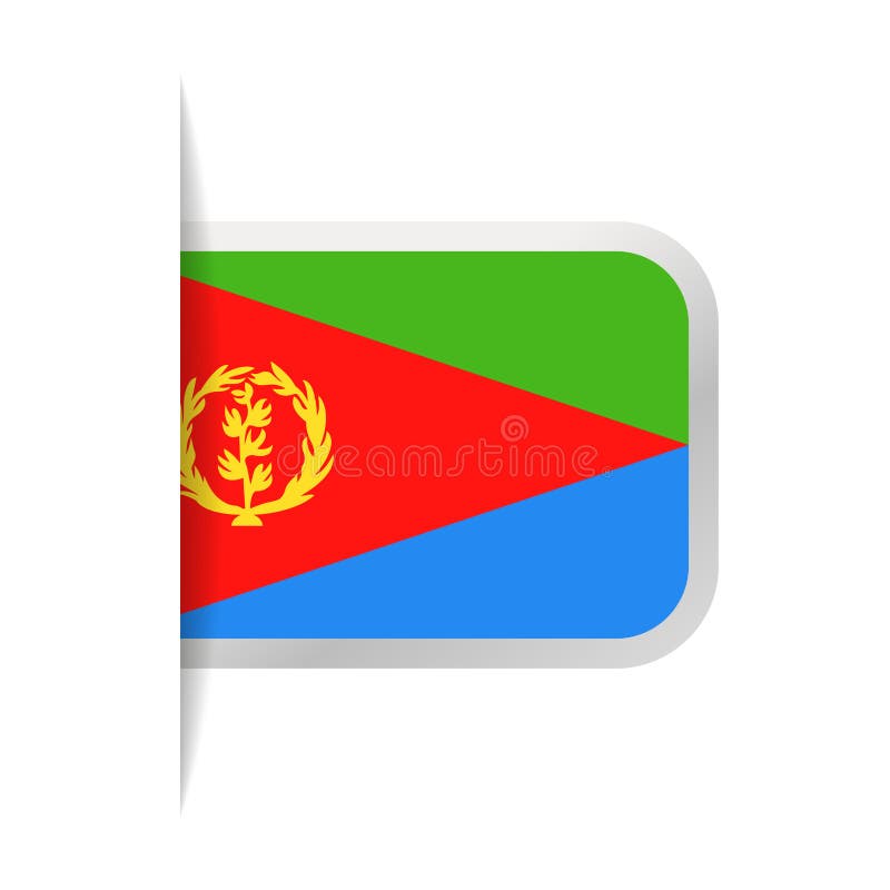 Eritrea Flag Vector Bookmark Icon Stock Illustration - Illustration of ...