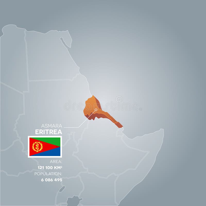 Eritrea information map. stock vector. Illustration of graphic - 102176205