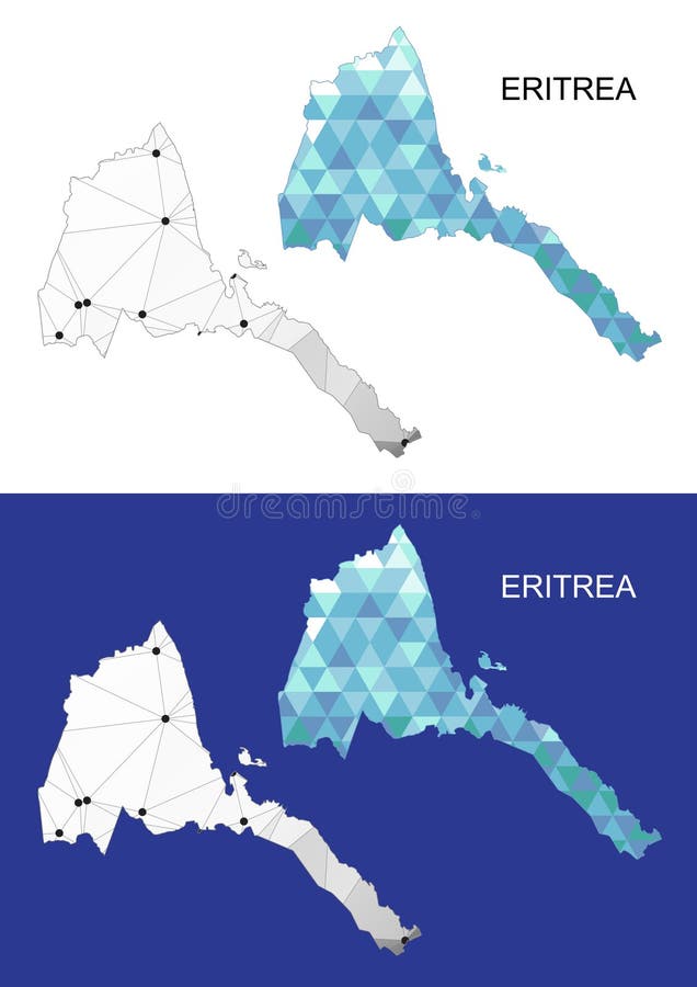 Eritrea Map in Geometric Polygonal Style. Abstract Gems Triangle. Stock ... Eritrea Map in Geometric Polygonal Style. Abstract Gems Triangle. Stock ...