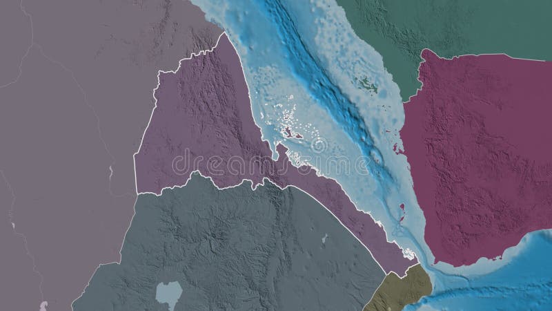 Eritrea - Overview. Administrative Stock Illustration - Illustration of ...